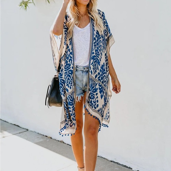 Sweaters | Women Beach Kimono Cardigan Open Front Swimsuit Cover Ups ...